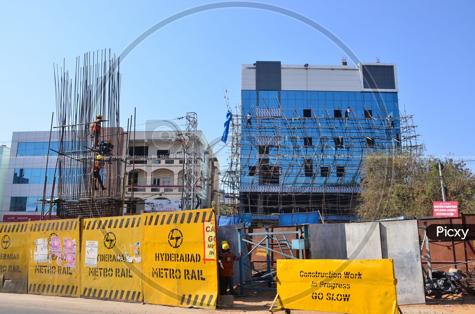 Image of Hyderabad Metro Rail Work in Progress-ZF683966-Picxy