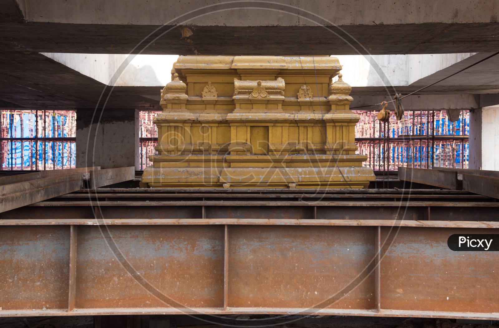 Image of The main temple or Garba Griha the resting place of the diety ...