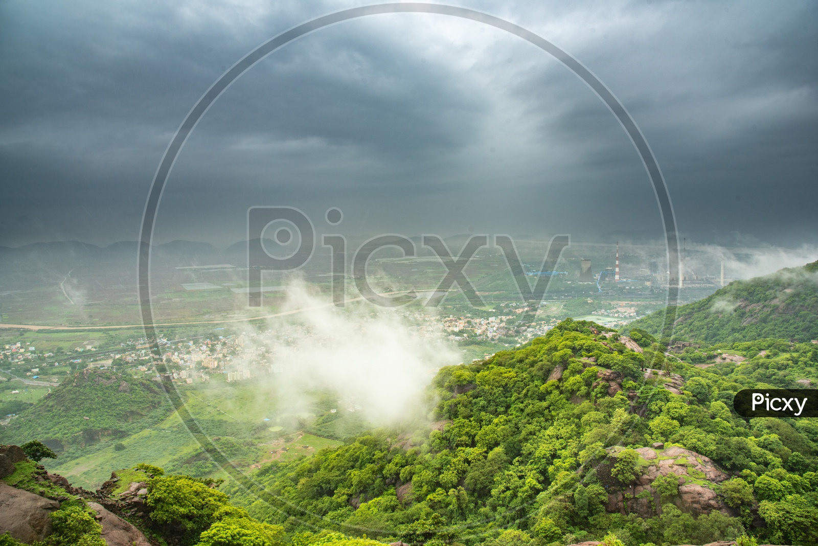 Image of A view of hill range at Kondapalli/mulapadu area as seen from ...