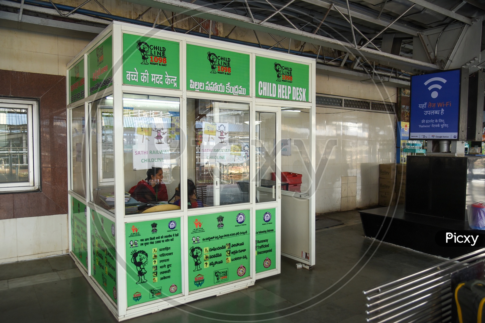 Image of Help Desk at Railway Staion-NN490918-Picxy