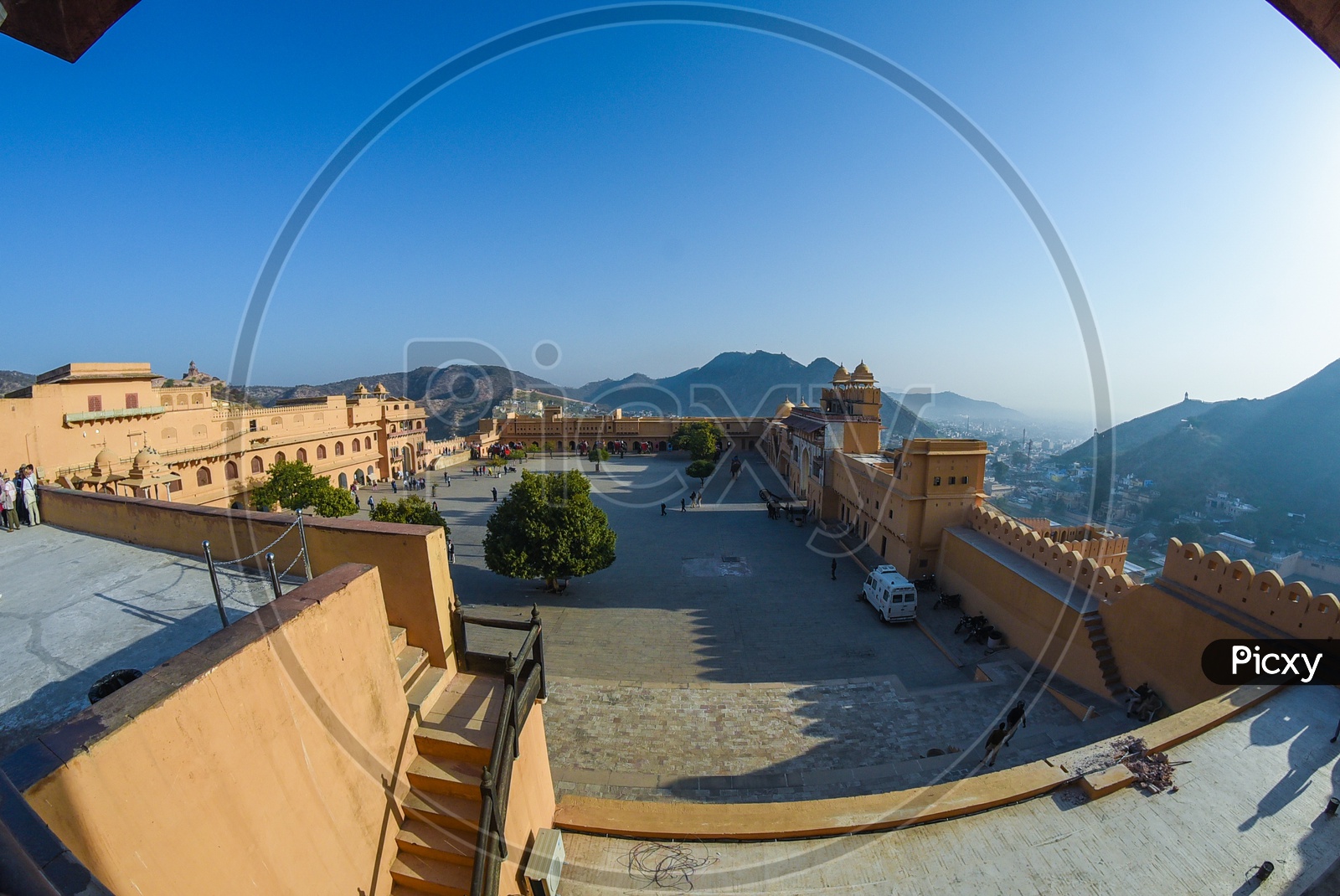 Image of Birds Eyeview of Amer Fort & Palace-IB264078-Picxy