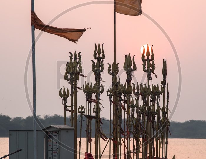 Image of Sunset at KRishna Haarathi-LK628646-Picxy
