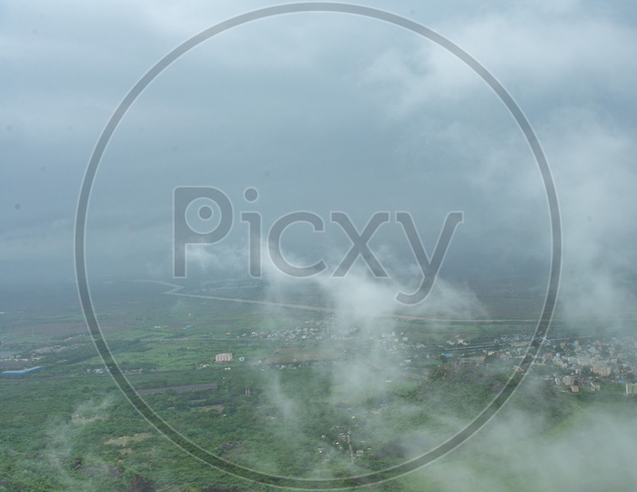 Image of A view of hill range at Kondapalli/mulapadu area as seen from ...