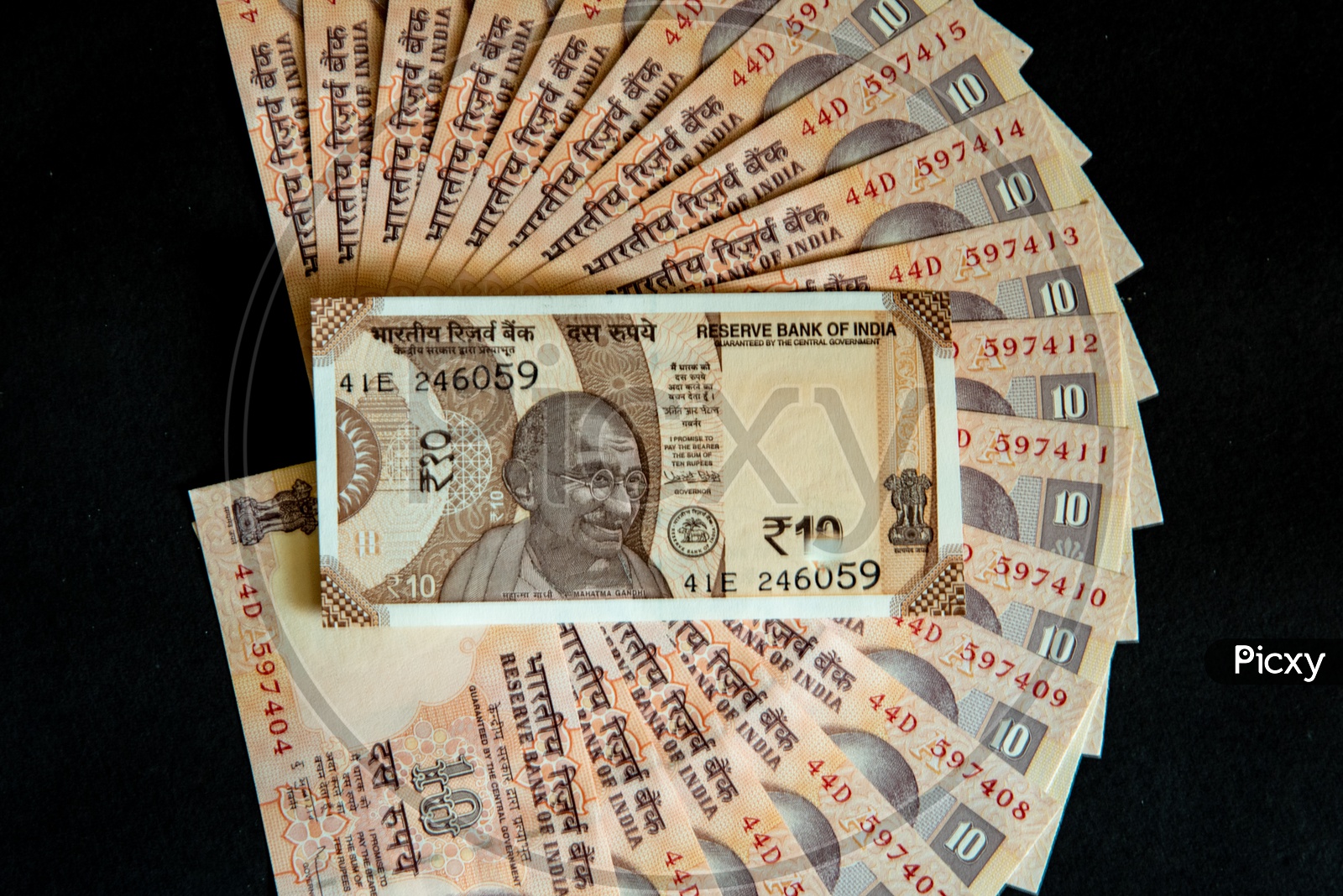 Image of Ten Rupees Indian Currency Notes-XE263104-Picxy