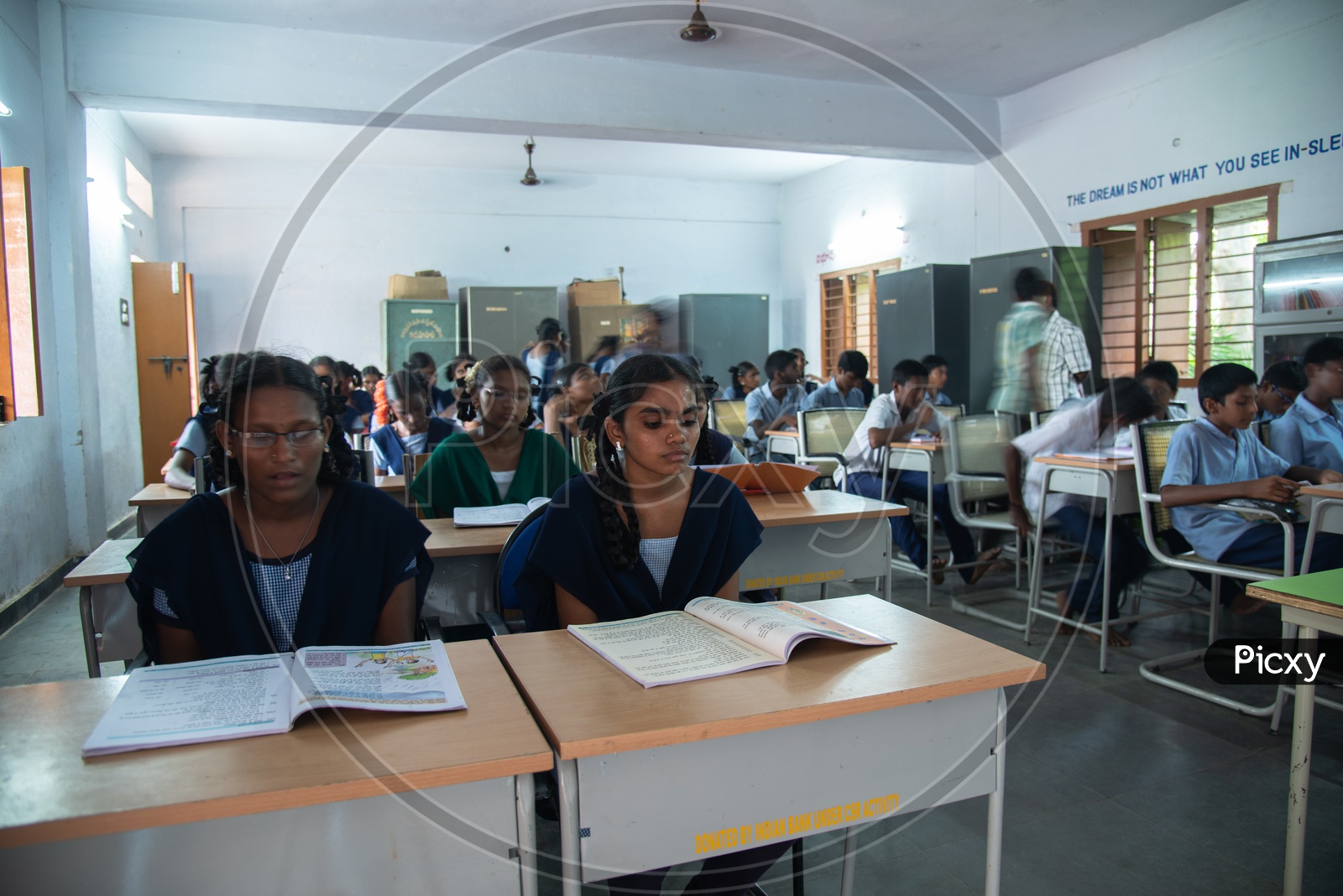 Image of Students in a Government School Library-WP107888-Picxy
