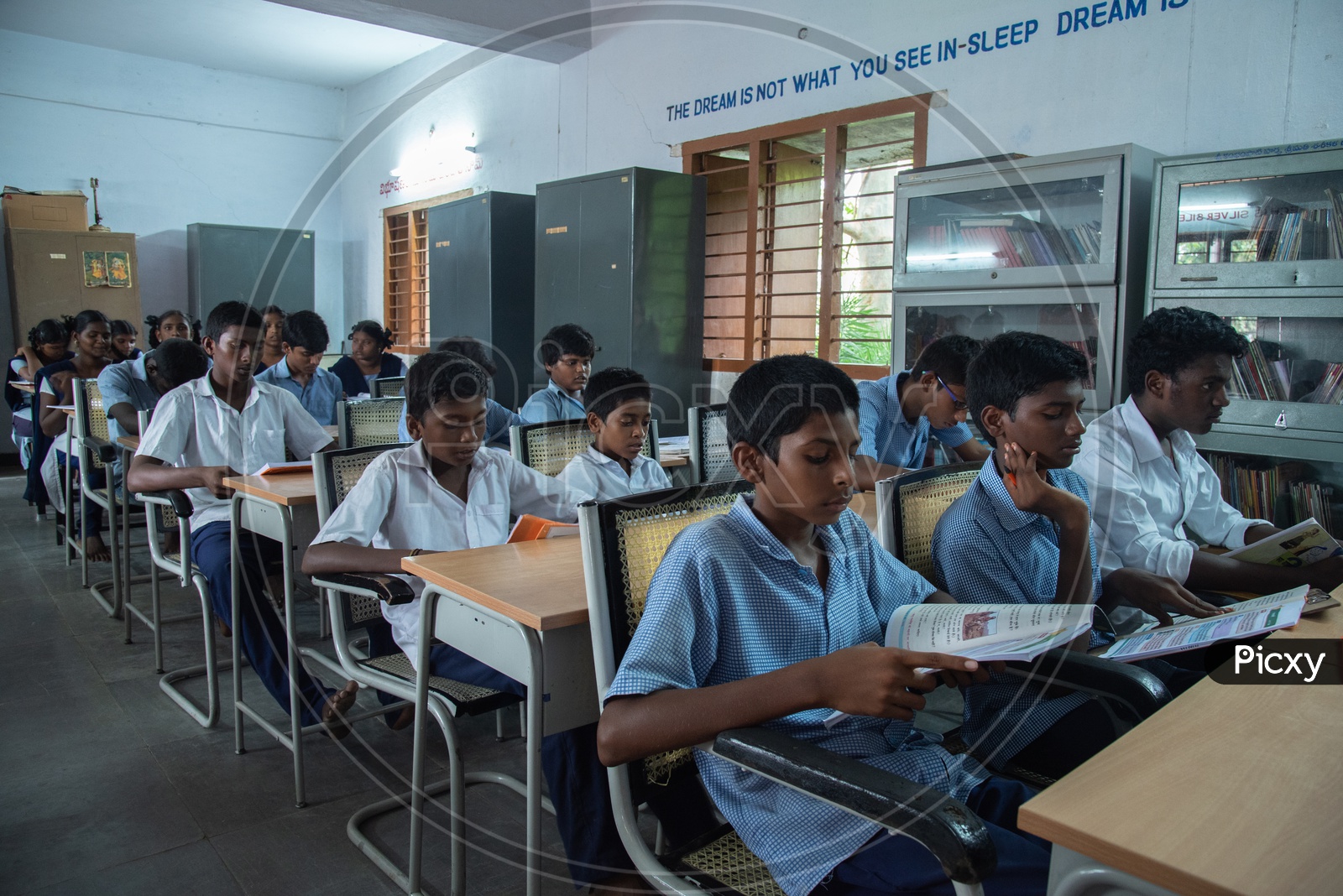 Image of Students in a Government School Library-YM866529-Picxy
