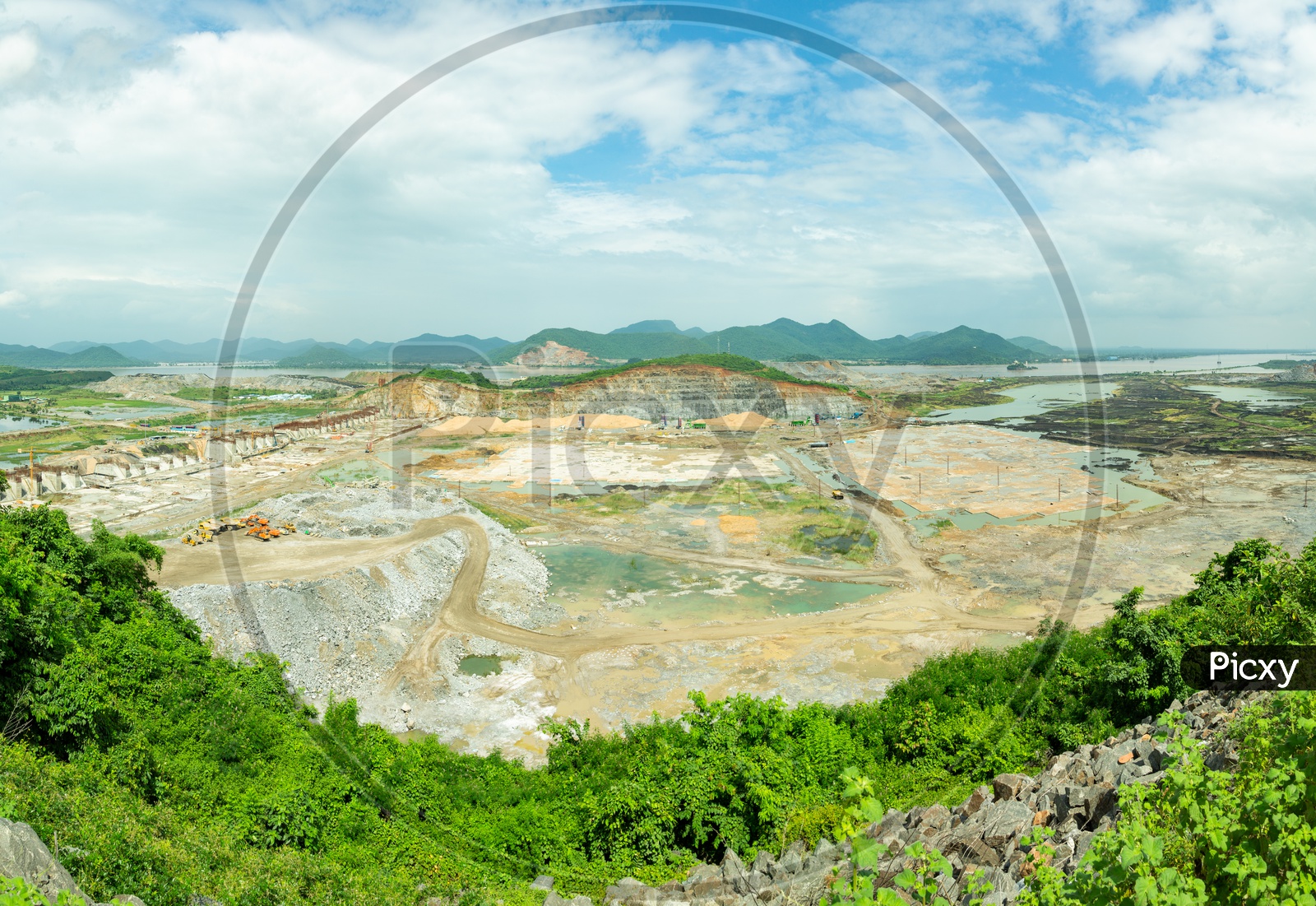 Image of Polavaram Project Dam Construction Site.-MY016762-Picxy
