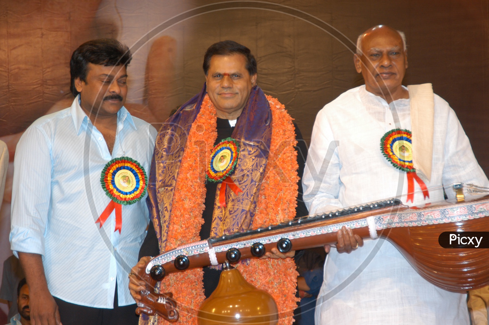 Image of Chiranjeevi and Konijeti Rosaiah at T.Subbarami Reddy ...
