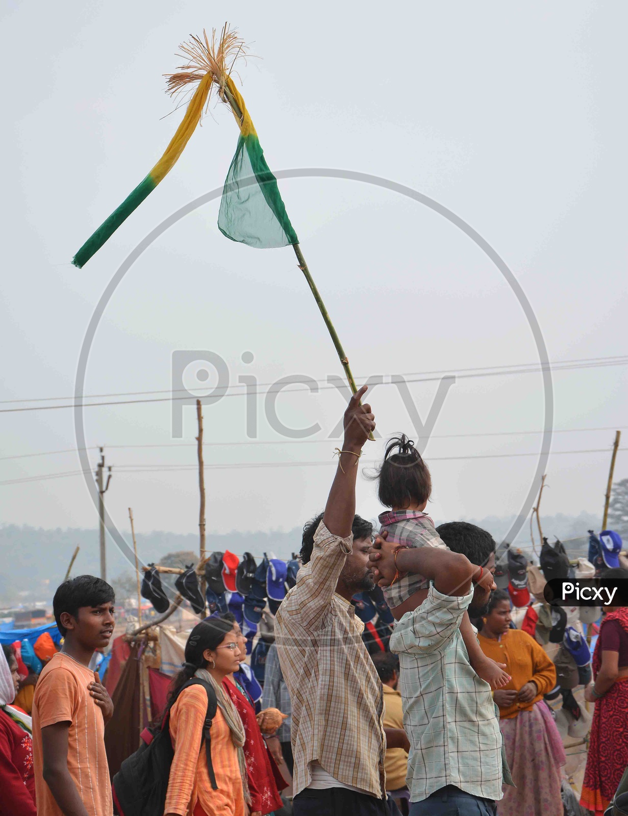 Image of Devotees at Sammakka Saralamma Jatara or Medaram Jatara ...