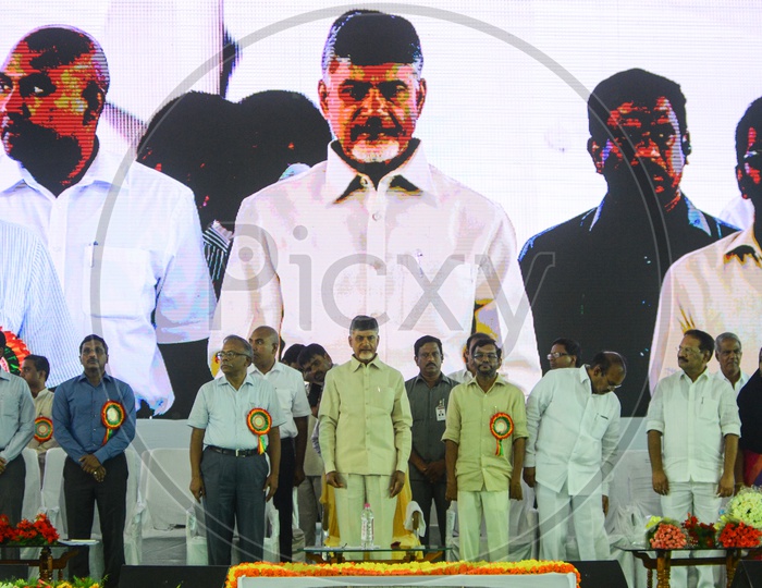 Image of Chief Minister Chandra Babu Naidu at Zero Budget Nature ...