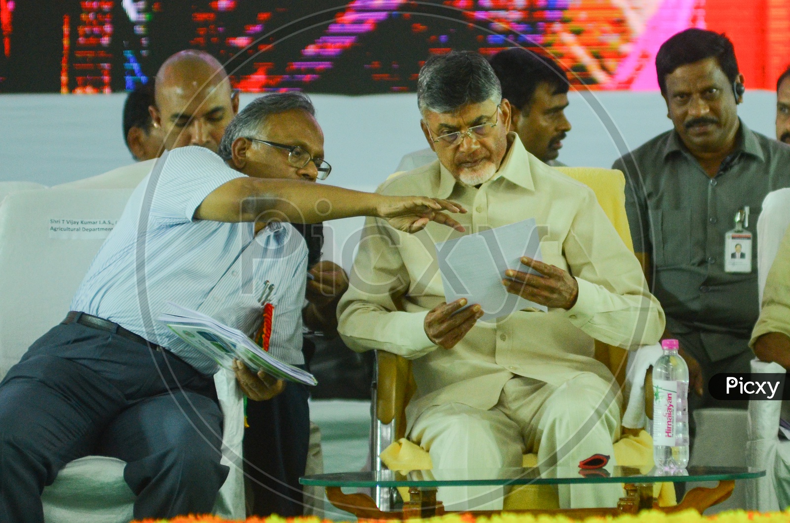 Image of Chief Minister Chandra Babu Naidu at Zero Budget Nature Farming (ZBNF) farmers meet ...