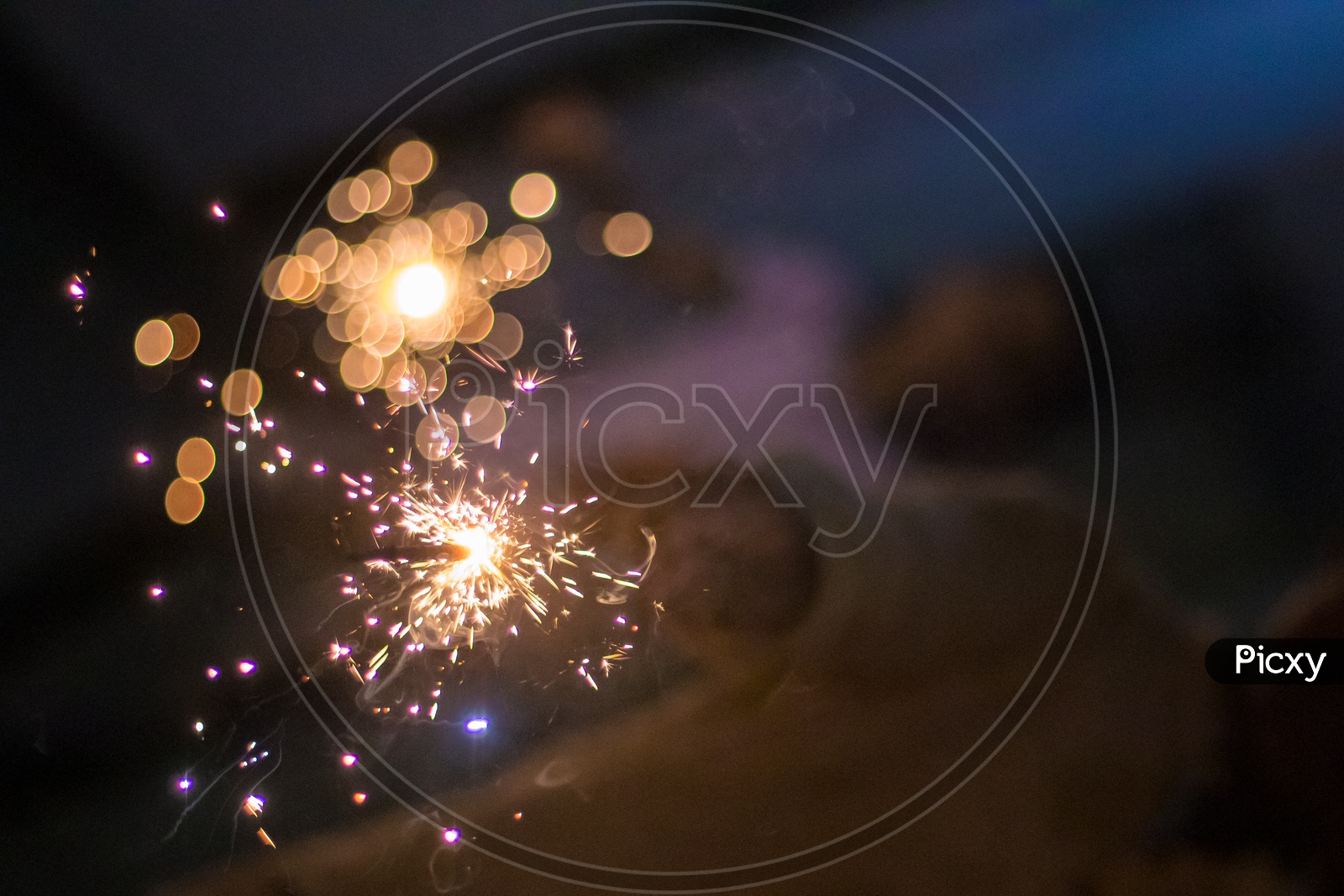 Image of A Beautiful Closeup Shots Of Diwali Crackers Firing-BB599885-Picxy