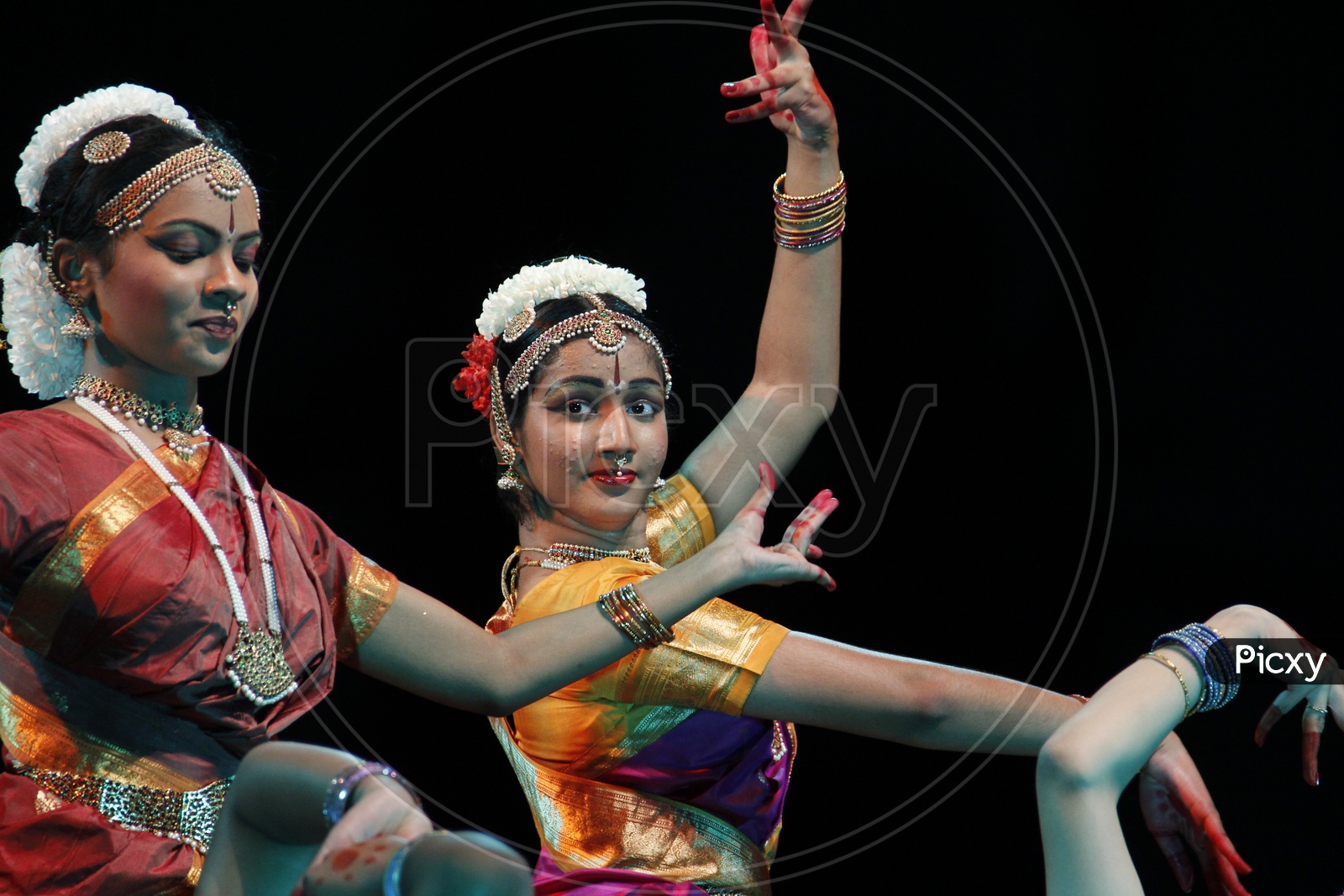 Image of Indian Classical Dancers Performing a Classic Dance Art form ...