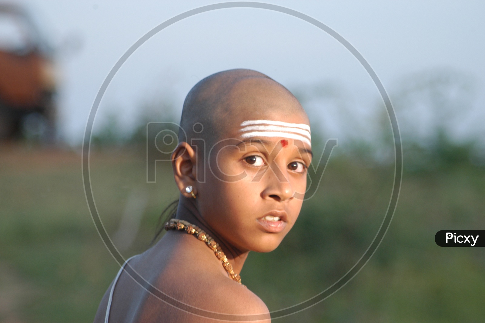 Image of Indian Boy in Hindu Priest Getup-PI516134-Picxy