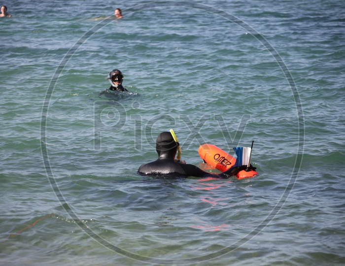 Image of A Deep Water Sea Diving Instructor In a Suite-AD979179-Picxy