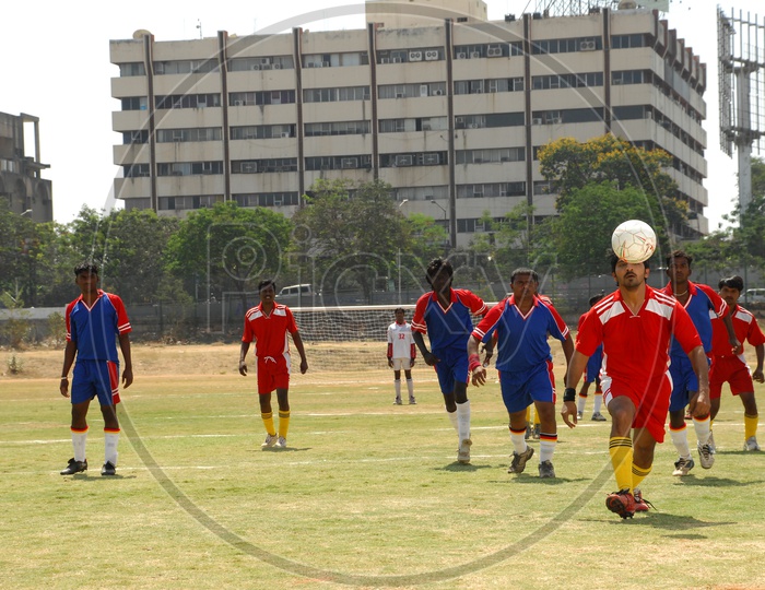Image of Telugu Movie Actors playing Football-IM925216-Picxy