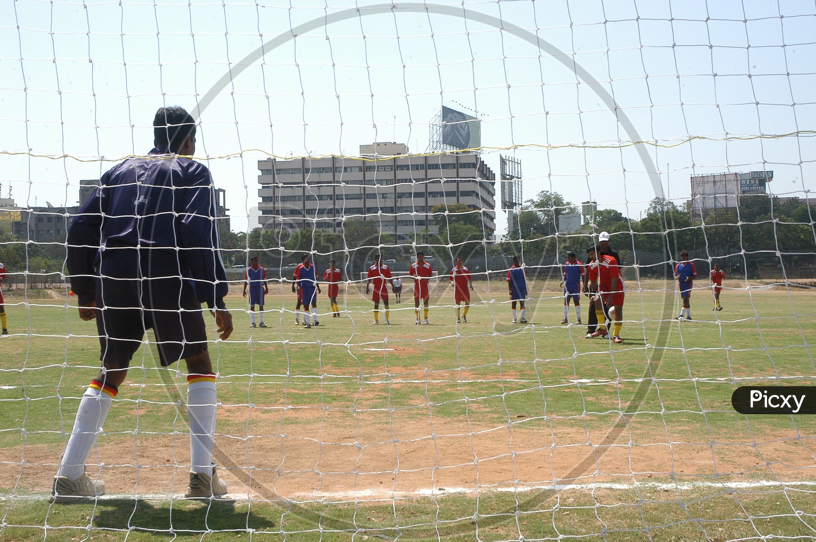 Image of Telugu Movie Actors playing Football-QO758837-Picxy