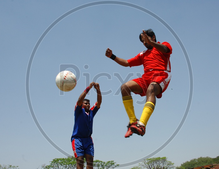 Image of Telugu Movie Actors playing Football-IM925216-Picxy
