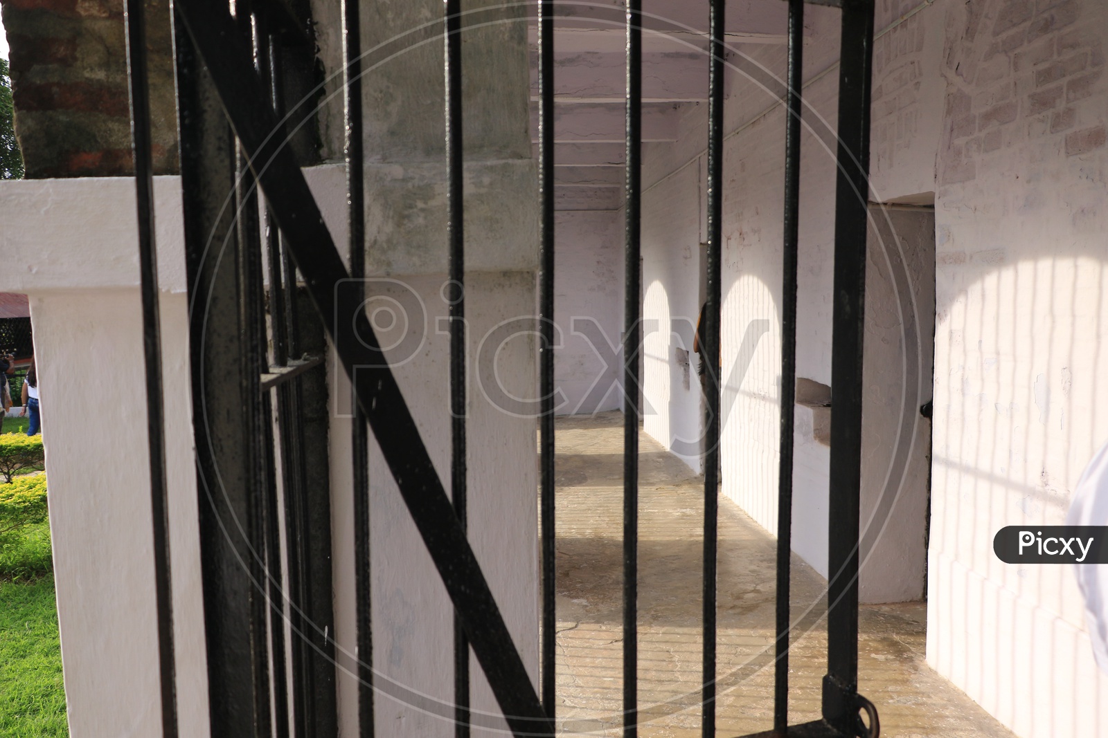 Image of Architecture Of Andaman jail / Prison With Prison Bars and ...