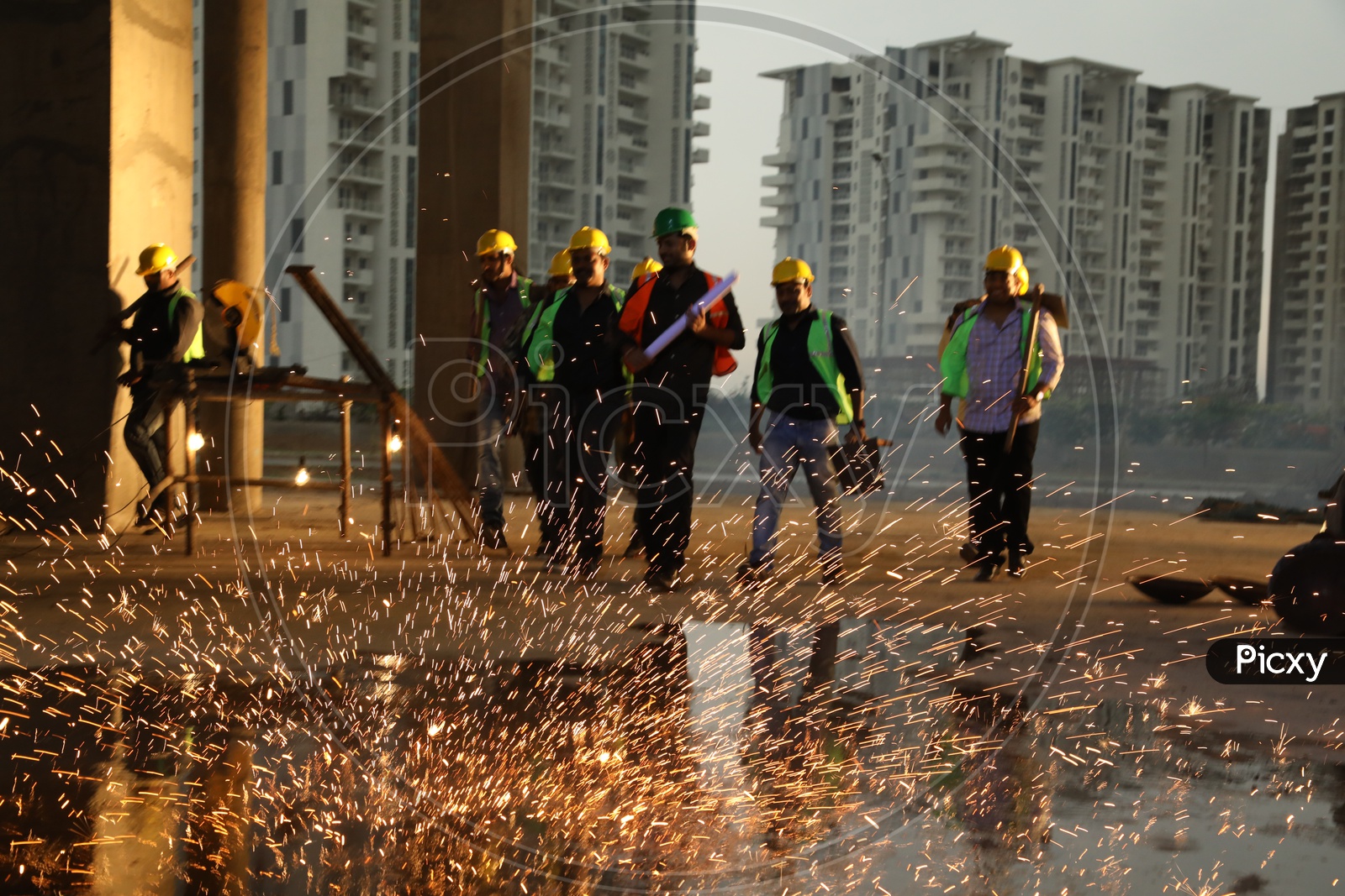 Image of Construction Employees At a Site-JO921321-Picxy