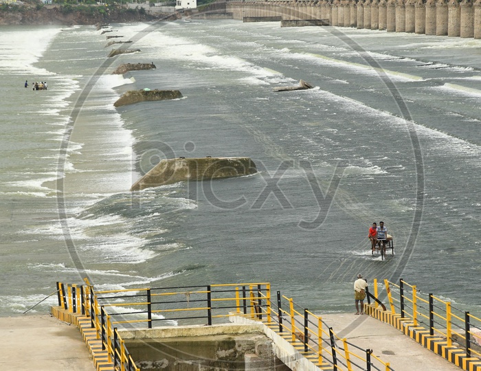 Image of Fisherman Carrying Their Catch of Fish In a Rickshaw-TG824636 ...