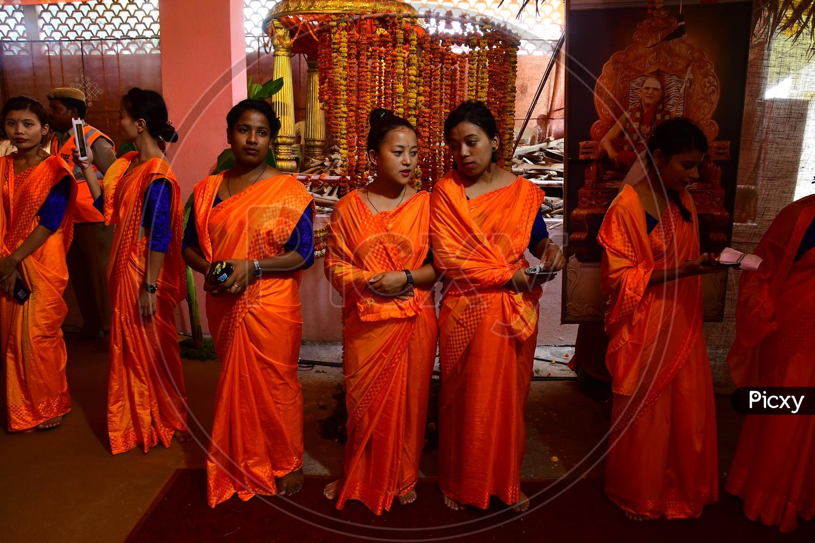 Image of Devotees Of Sarada Peetam Vizag At Meeting of Swami ...