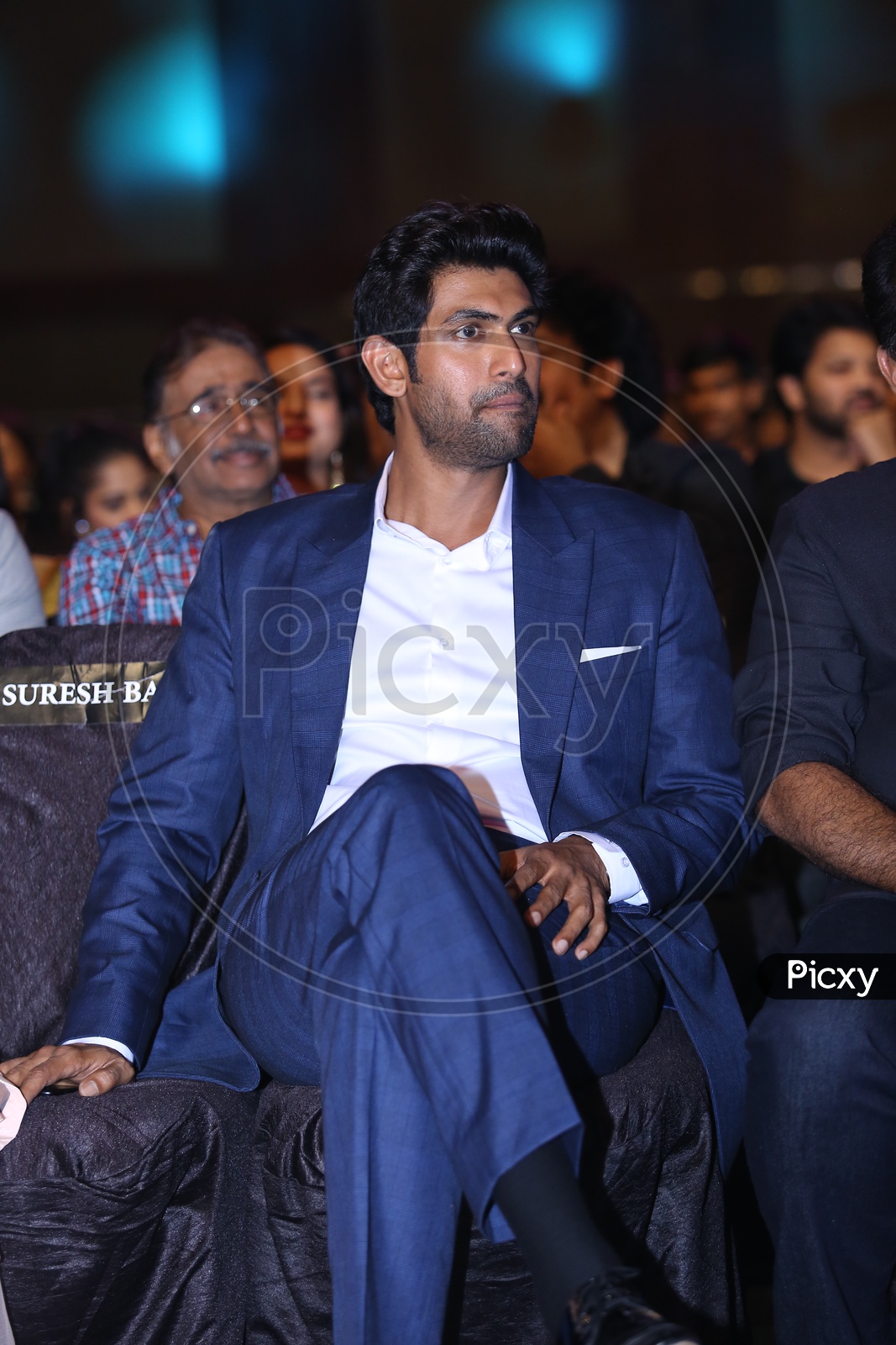 Image of Tollywood Actor Rana Daggubati wearing a Navy Color Suit ...