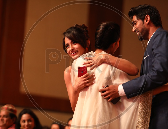 Image of Tollywood Actress Trisha With Actor Rana-YB450076-Picxy