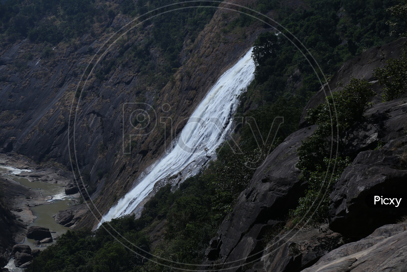 Image of A Beautiful View Of Duduma Water Falls With Water Streams Or ...