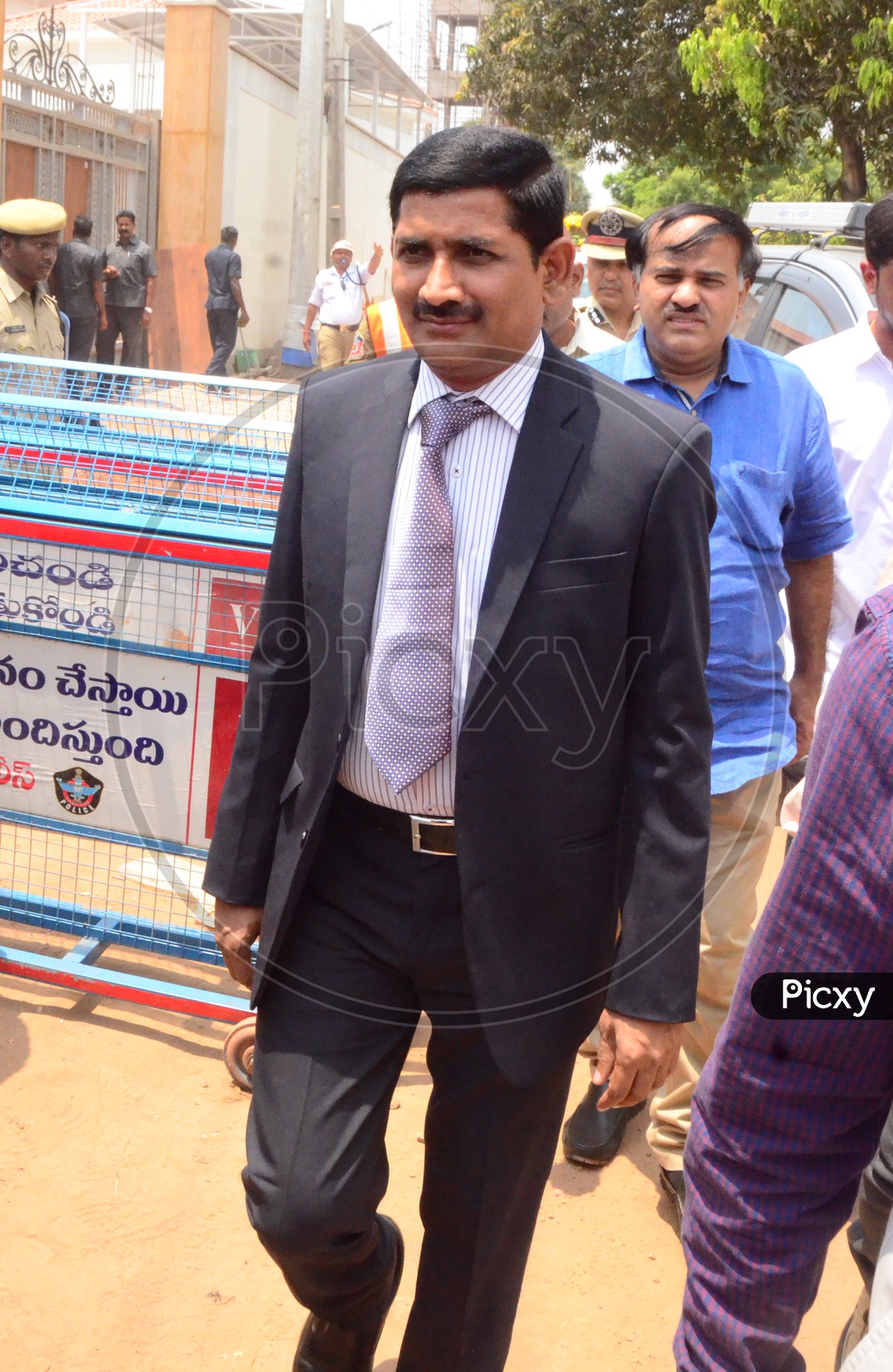 Image of Government Officials Visiting AP Chief Minister Y.S ...