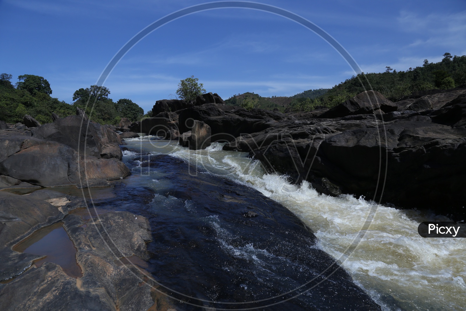 Image of Duduma Water Falls With Water Streams Or Currents Flowing ...