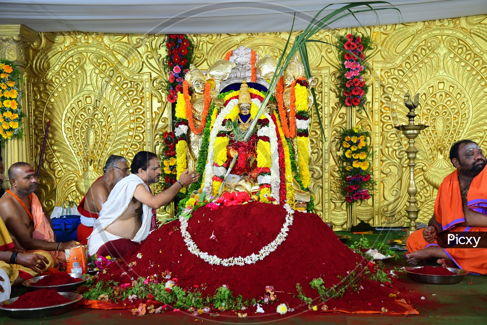 Image of Kumkuma Archana Pooja at Kanaka Durga Temple-RC089641-Picxy