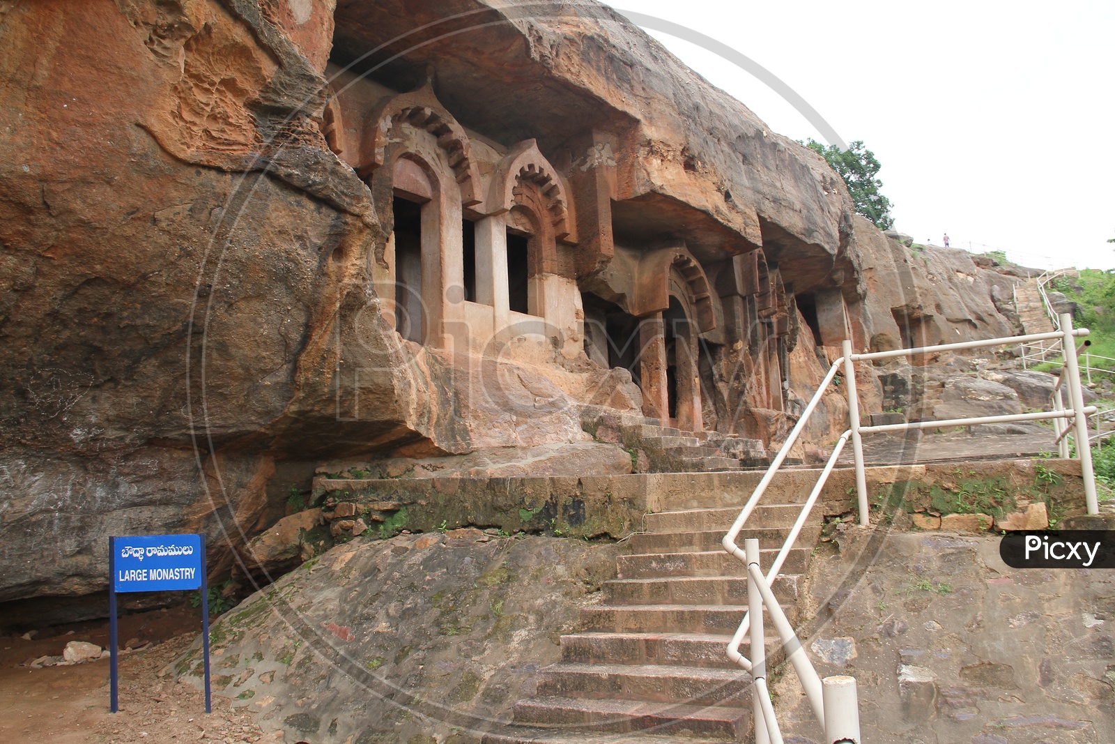 Image of Ancient Large Monastery in Guntupalli caves-VV149222-Picxy