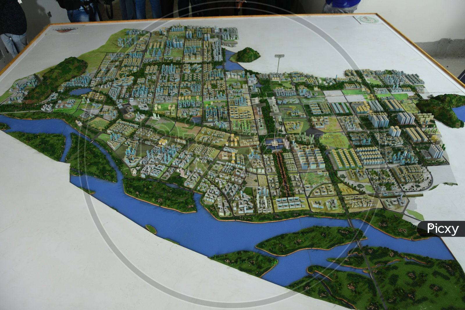 Image of Andhra Pradesh Capital Amaravati Master Plan Models Displayed ...