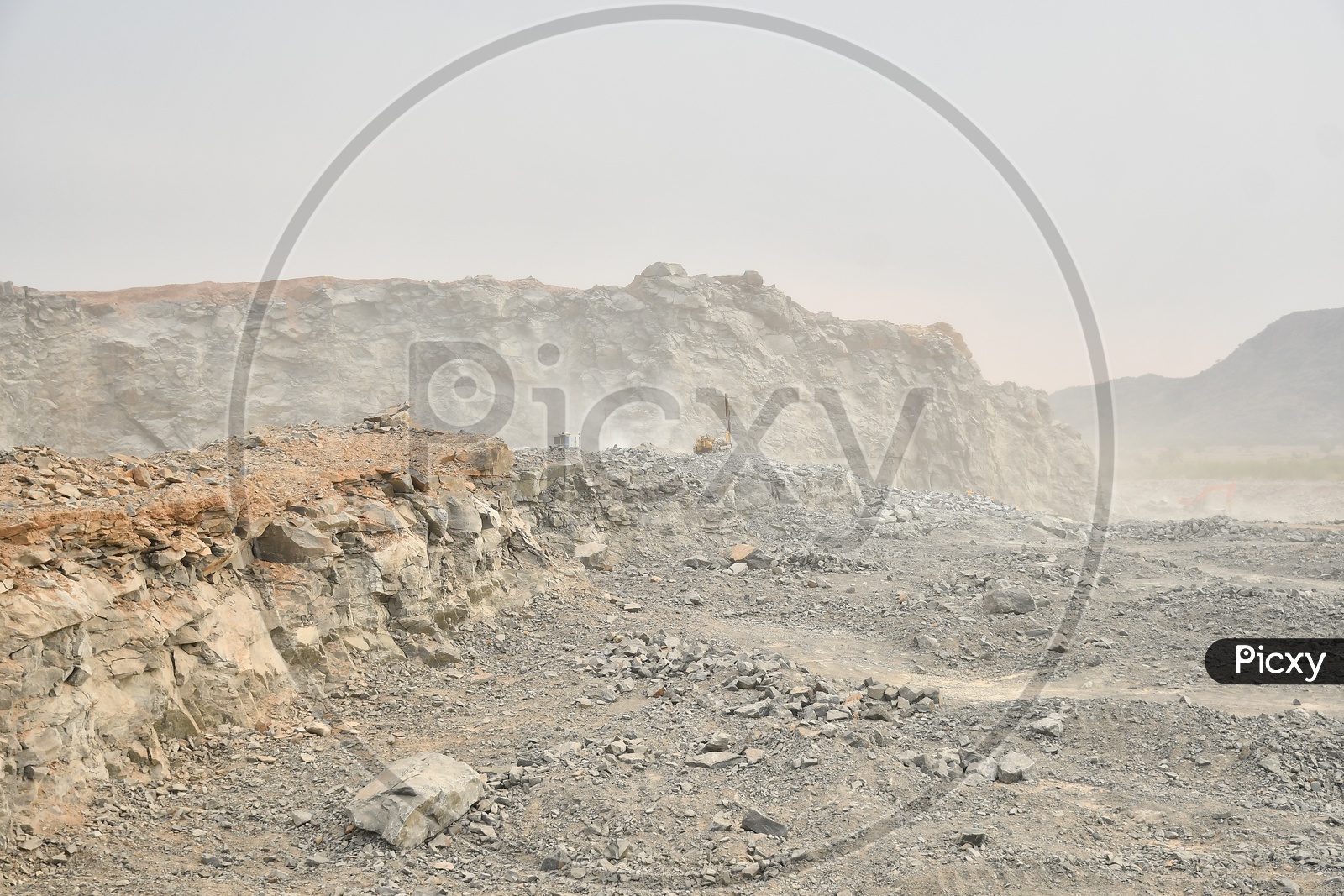 Image of View of Excavated Quarry Land-TU301086-Picxy