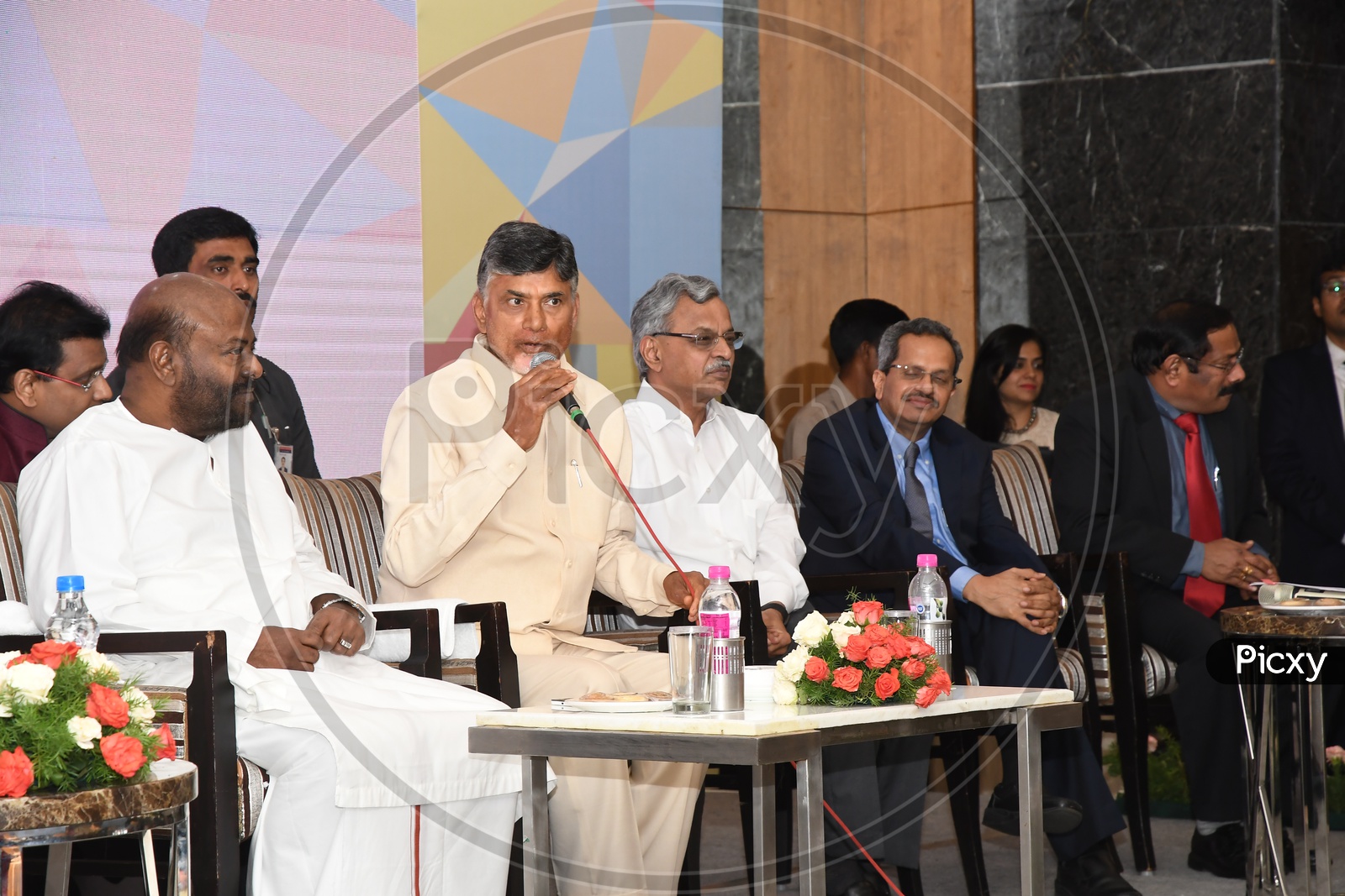 Image of HCL Founder and Chairman Shiv Nadar with Former AP Chief ...