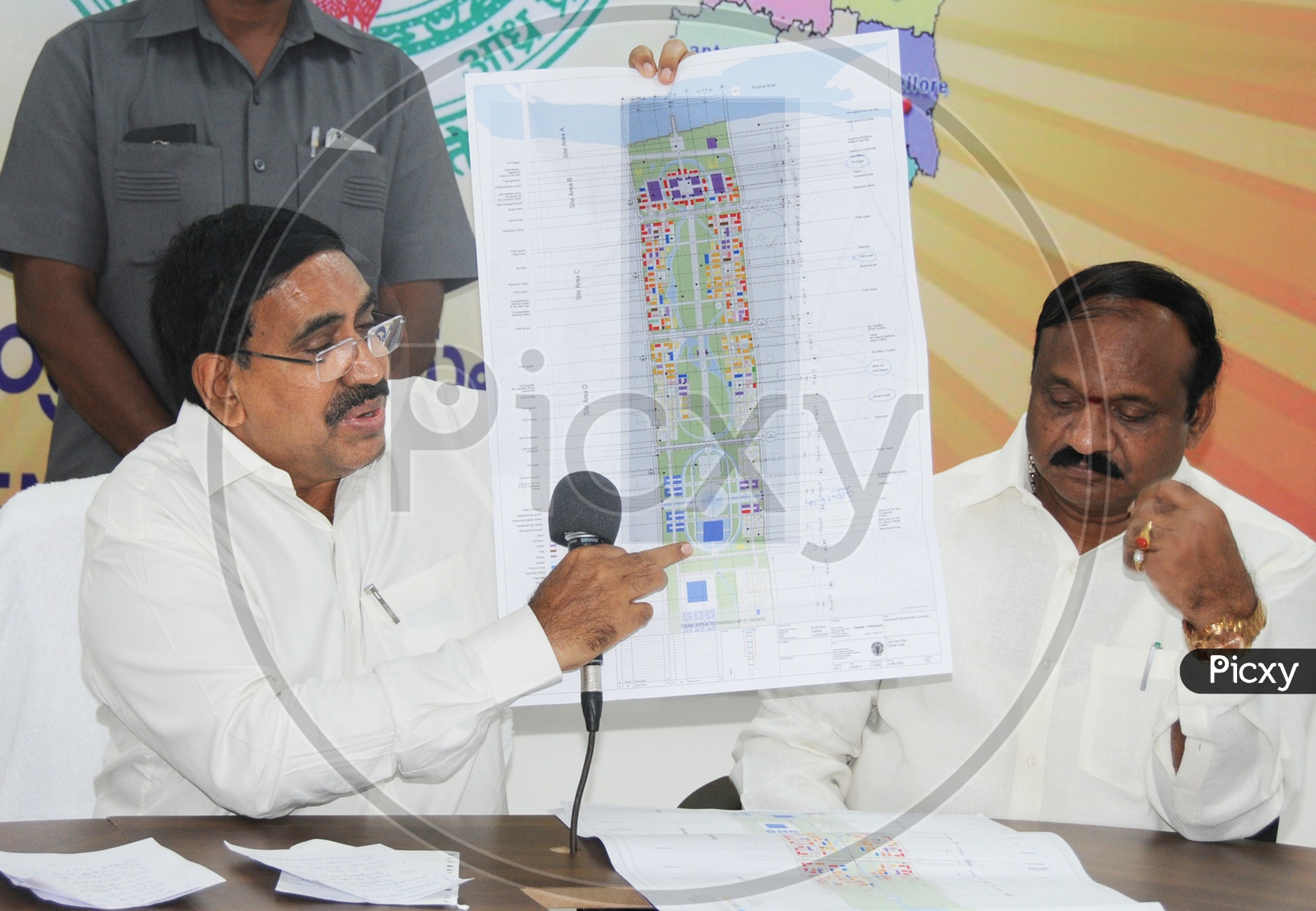 Image of Former Municipal Administration Minister P. Narayana with ...