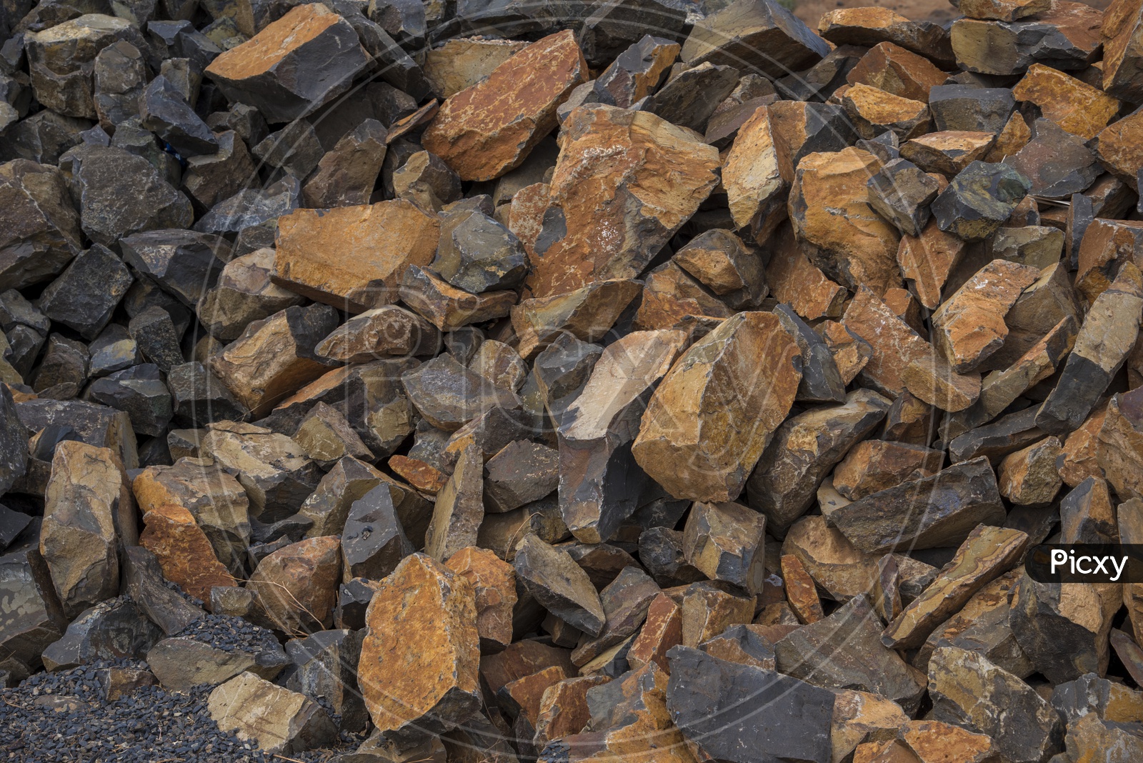 Image of Gravel Stones Or Kankara Closeup Forming a Background-FS967003 ...