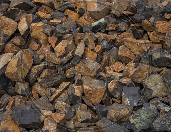Image of Gravel Stones Or Kankara Closeup Forming a Background-FS967003 ...