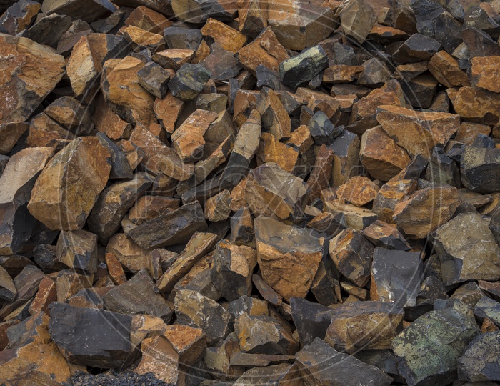 Image of Gravel Stones Or Kankara Closeup Forming a Background-GS148770 ...
