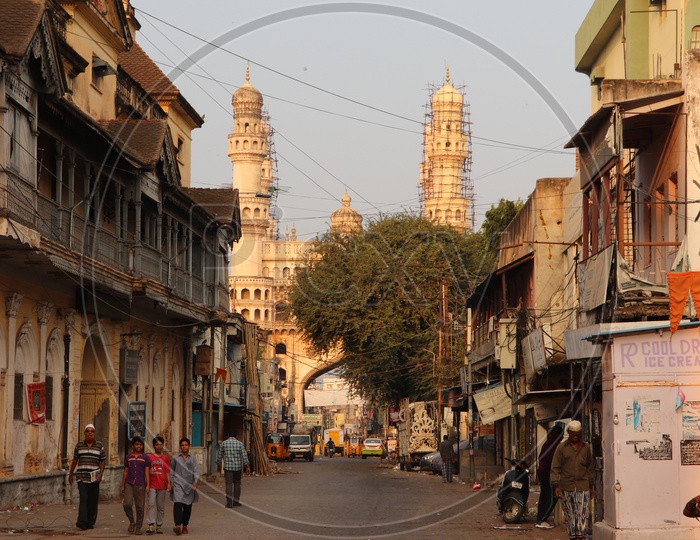 Image of Charminar With a Street View-TC864567-Picxy