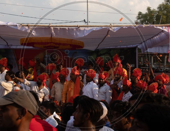 Image of BJP Hinduthva Members During Sri Rama Navami Shoba Yatra-RK211455-Picxy