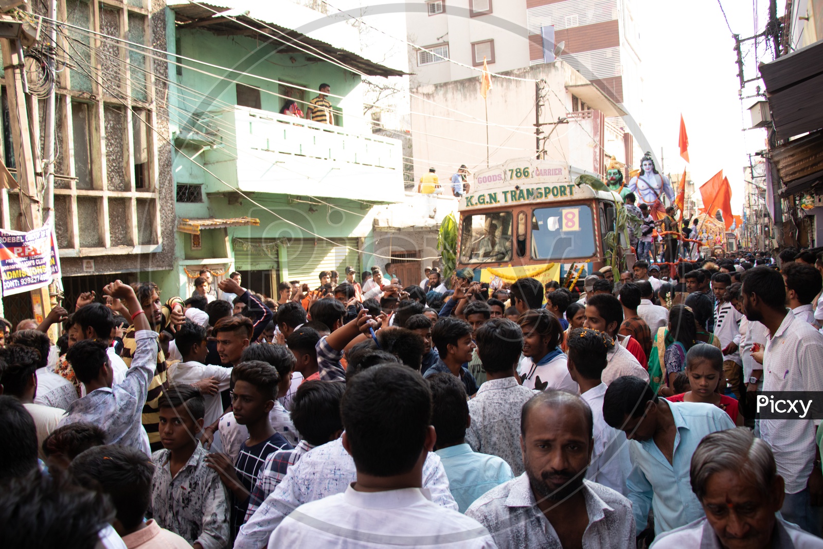 Image of Lord Rama Idols in Procession During Sri Ramanavami Shoba Yatra In Hyderabad-GI274985-Picxy