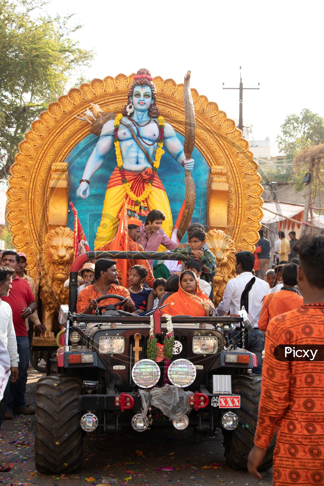 Image of Lord Sri Rama Idols In Procession During Sri Rama Navami Shoba Yatra In Hyderabad ...