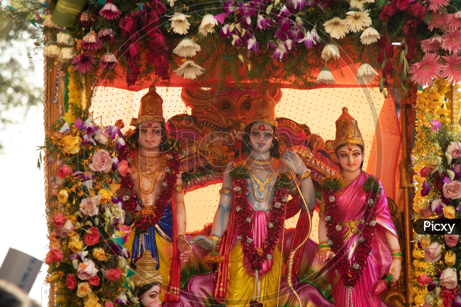 Image of Lord Sri Rama Idols In Procession During Sri Rama Navami Shoba Yatra In Hyderabad ...