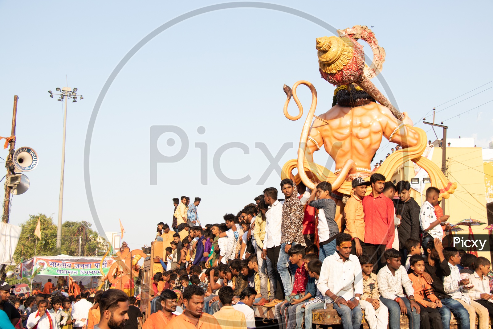 Image of Crowd Of Unidentified Devotees Participating in Sri Rama ...