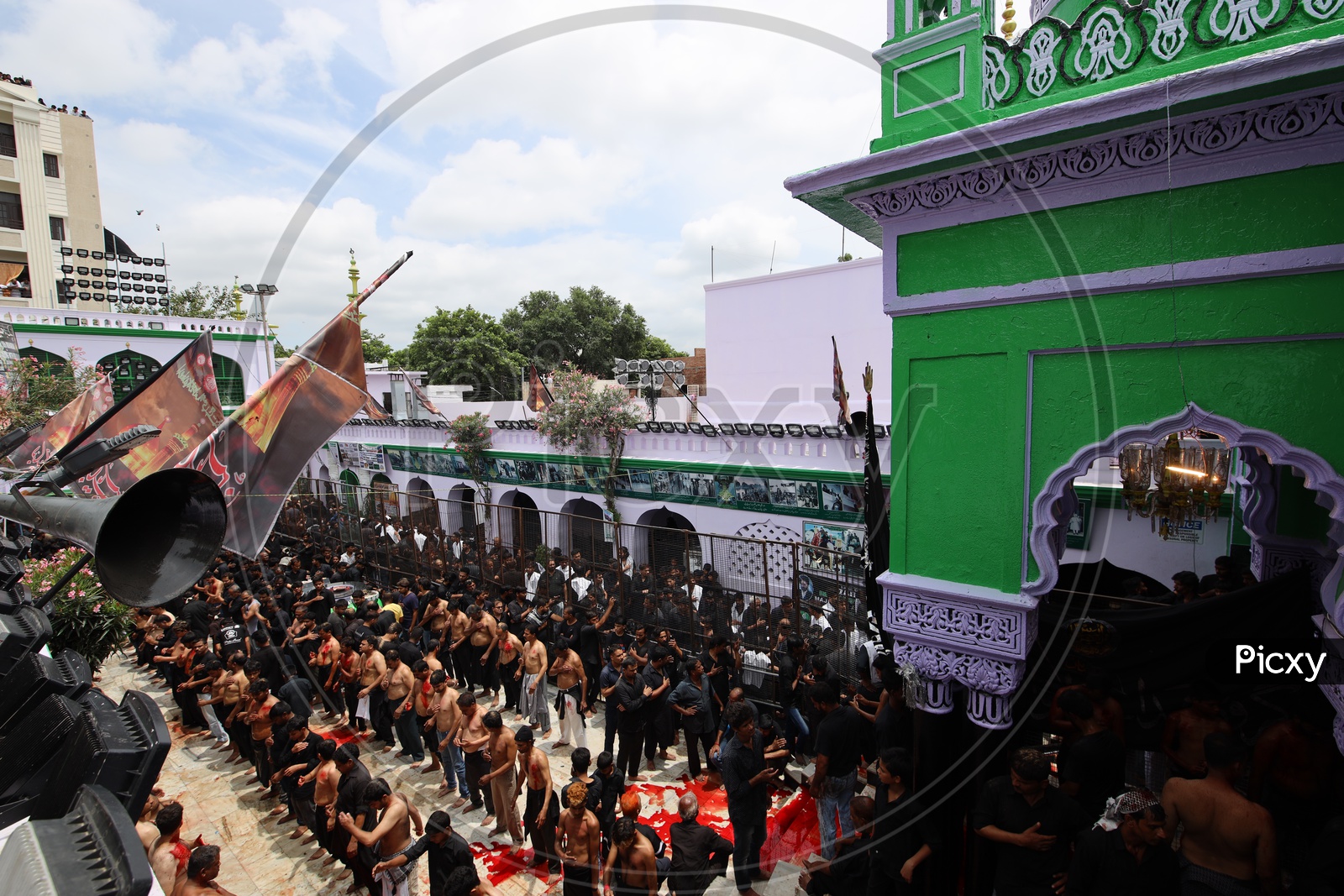 Image of Muharram Mourning By Muslim Devotees At Bibi Ka Alawa By ...