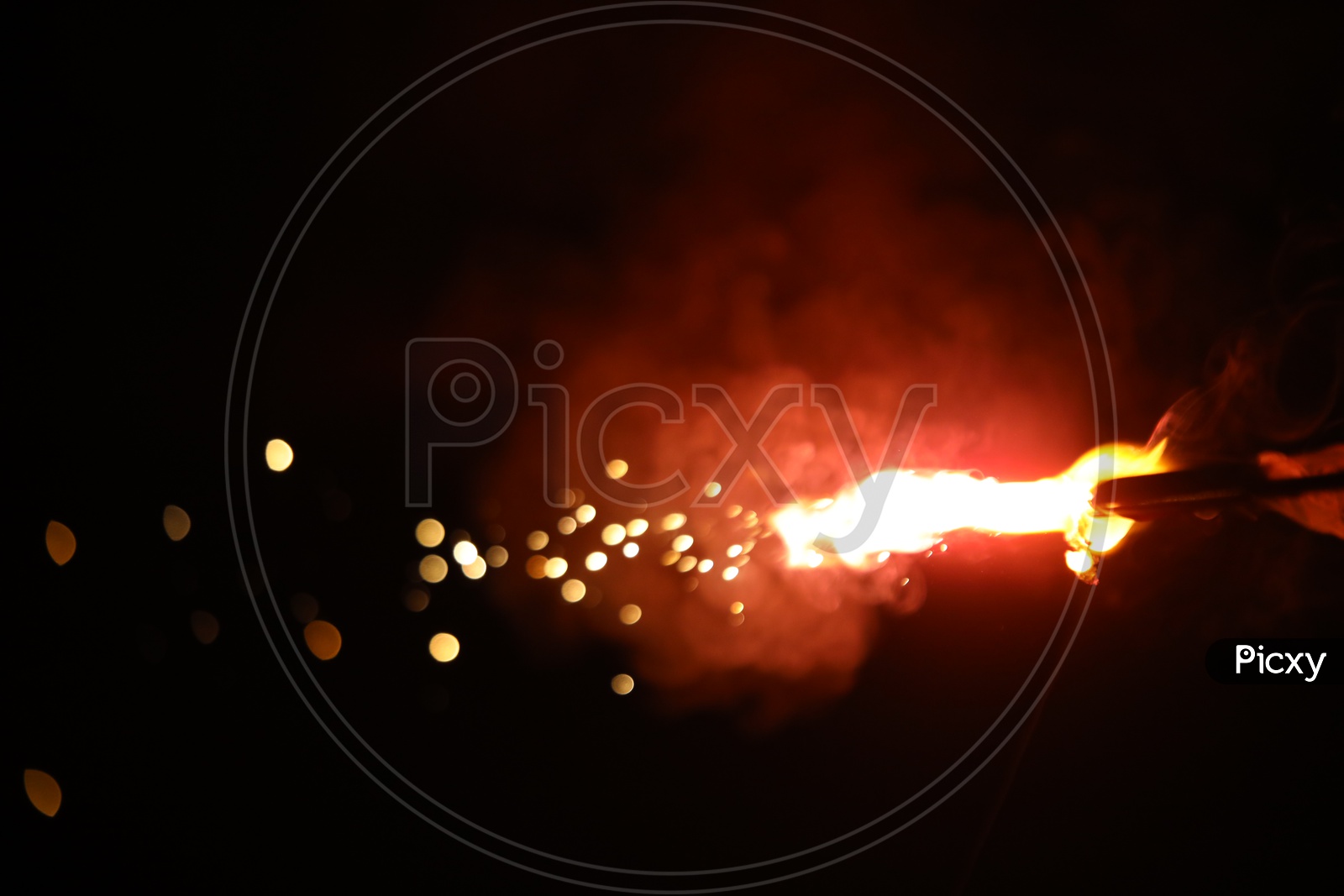 Image of Diwali Celebrations With Firing Crackers In Indian Streets ...