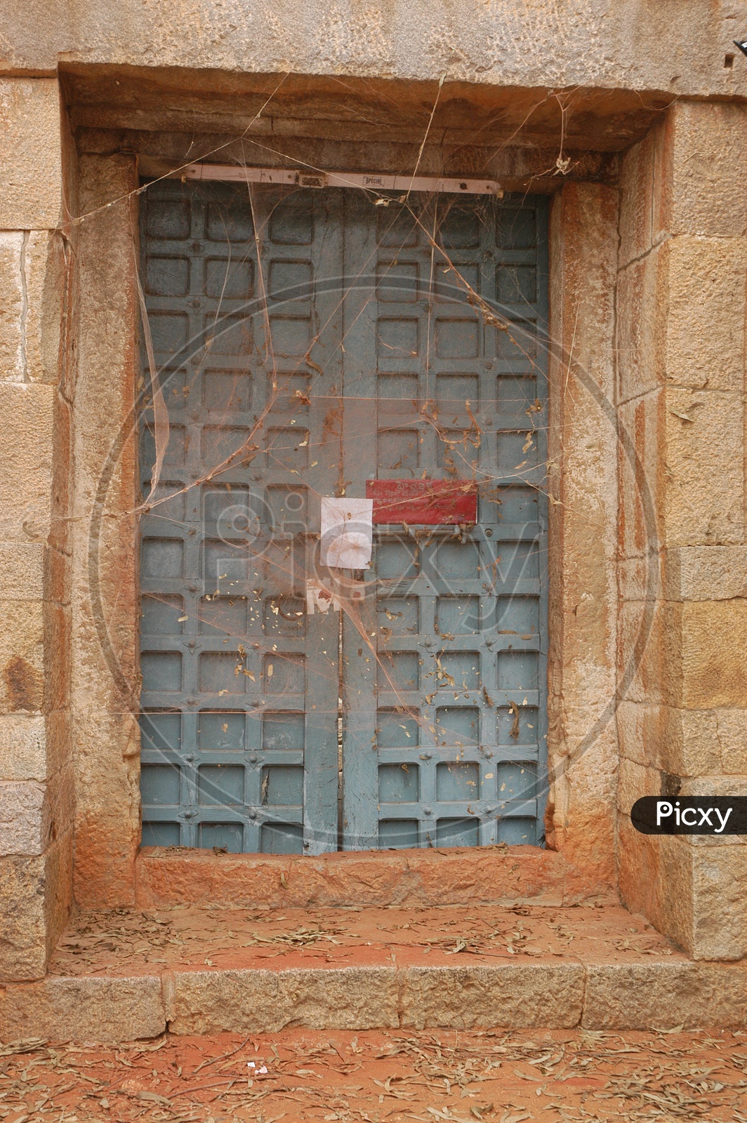 Image of Temple Doors Sealed with Government Order-FC450232-Picxy