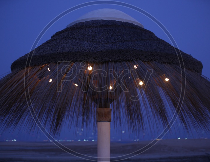 Image of Hut with led light bulbs-DG117117-Picxy